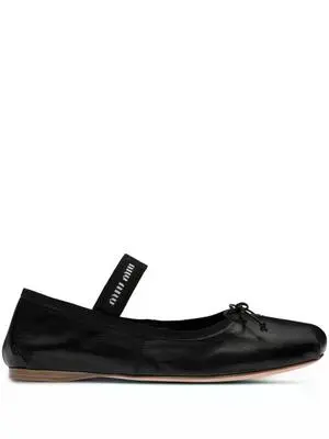 Miu Miu Logo Flats For Women