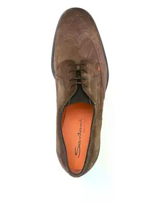 Santoni Leather Derby Shoes