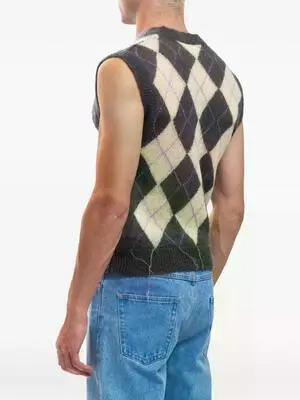 Marni Argyle Sweater Vest