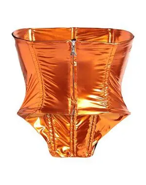 PATRIZIA PEPE SERA Metallic Coated Corset Top