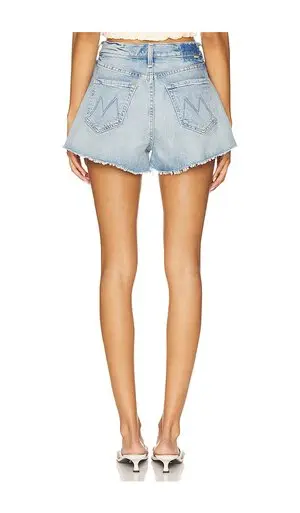 MOTHER The Flutter Short Fray Denim Shorts