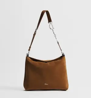 Dior Dior Oblique Embroidered Book Tote Brown