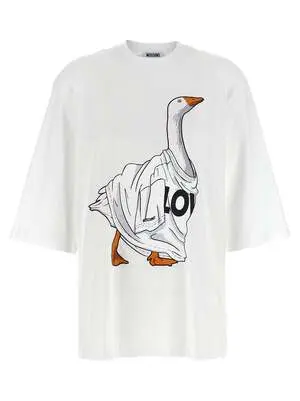 Moschino Front Print T-shirt - White