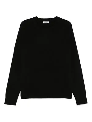 Soft Goat Cashmere Boyfriend Crewneck Jumper - Black