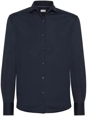Brunello Cucinelli Silk And Cotton Blend Shirt