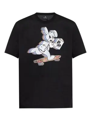 Paul Smith Skate Bunny Cotton T Shirt - Black