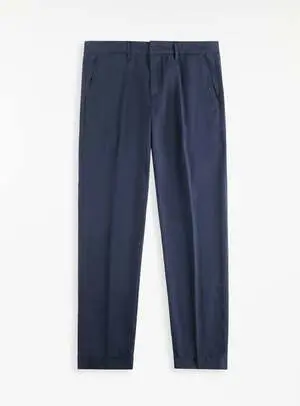 FAY Garment-dyed Stretch Poplin Capri Trousers