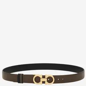 FERRAGAMO Reversible Gancini Belt Red
