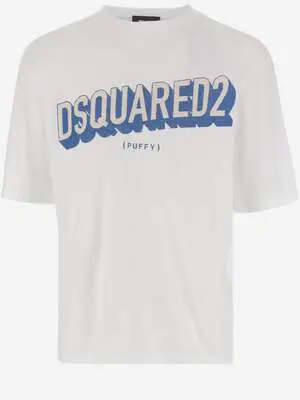 Dsquared2 Cotton T Shirt With Logo - White