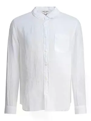 ALEX MILL Long-sleeve Linen Shirt - White