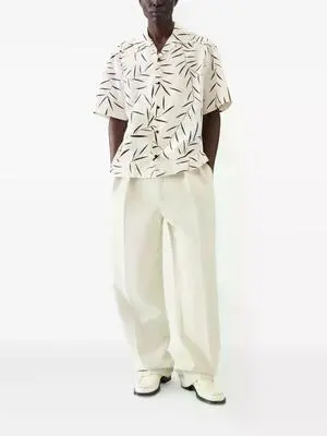 Jacquemus Leaf-print Short-sleeve Shirt