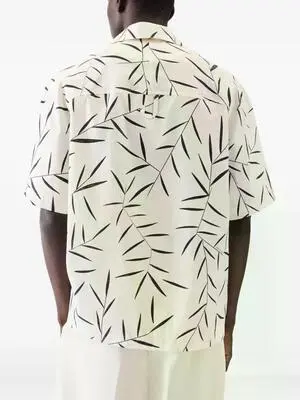 Jacquemus Leaf-print Short-sleeve Shirt
