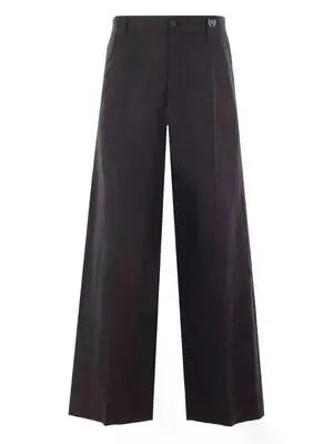 Balenciaga Logo-embroidered Trousers - Black