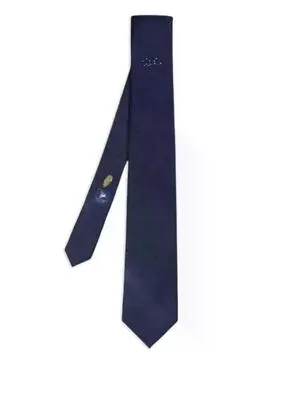 ELIOS Virgo Geometric-pattern Silk Tie