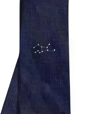 ELIOS Virgo Geometric-pattern Silk Tie