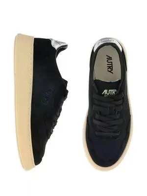 AUTRY Suede Low Top Sneakers - Black