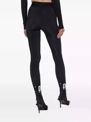 DIESEL® Adeline Logo-waistband Leggings - Black