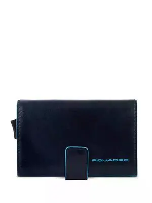 PIQUADRO Leather Cardholder - Blue