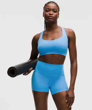 Lululemon Flexyflex Strappy Yoga Bra - Ocean Wave