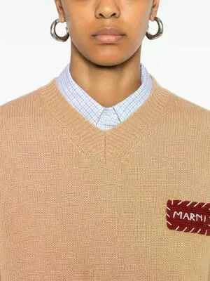 Marni V-neck Sweater - Brown