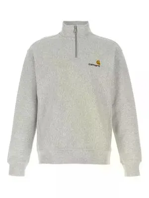 Carhartt Work In Progress American Script Half-zip Sweatshirt - Grey