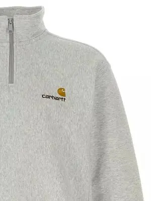 Carhartt Work In Progress American Script Half-zip Sweatshirt - Grey