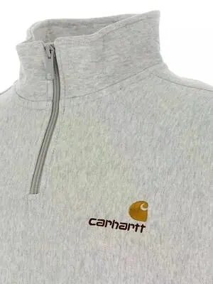Carhartt Work In Progress American Script Half-zip Sweatshirt - Grey
