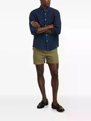 ALEX MILL Linen Long-sleeve Shirt - Blue