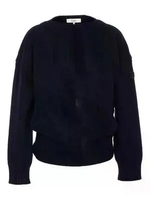 Chloé Crew-neck Sweater With Patch Logo