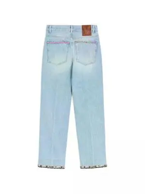 Valentino Garavani Embroidered Denim Trousers