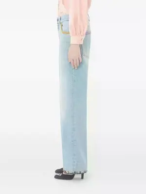 Valentino Garavani Embroidered Denim Trousers