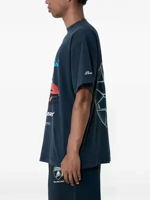 Balenciaga Lamborghini-print Crew-neck T-shirt
