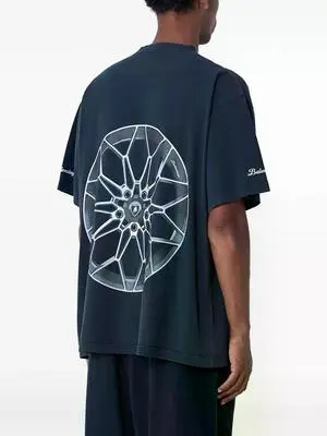 Balenciaga Lamborghini-print Crew-neck T-shirt