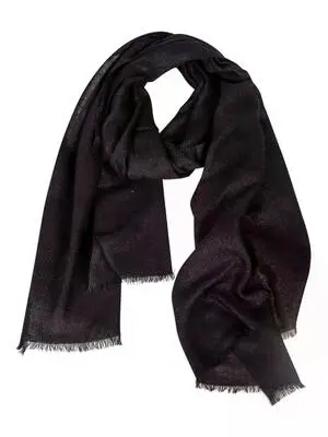 GAYNOR BONGARD Metallic Fringed Scarf - Black