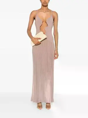 Christopher Esber Salacia Wire Sunray Dress - Brown
