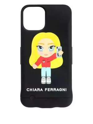 CHIARA FERRAGNI Mascotte Iphone 11 Pro Battery Case - Black