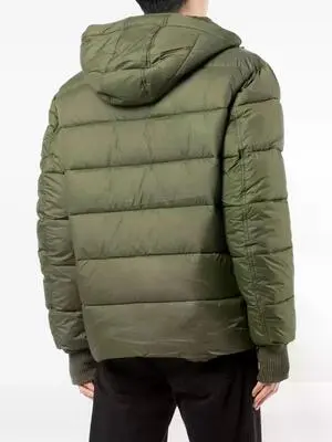 Alpha Industries Hooded Quilted Jacket - Green