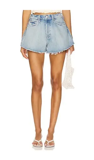 MOTHER The Flutter Denim Shorts