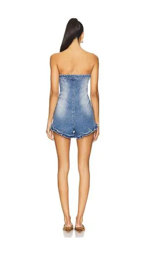 Abrand Denim Jenna Mini Jumpsuit
