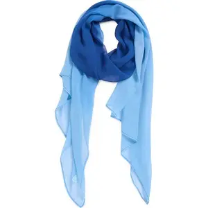 HENNA & HIJABS Silk & Modal Long Scarf Blue Ombre