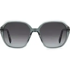 Fossil 54mm Gradient Octagon Sunglasses - Crystal Green