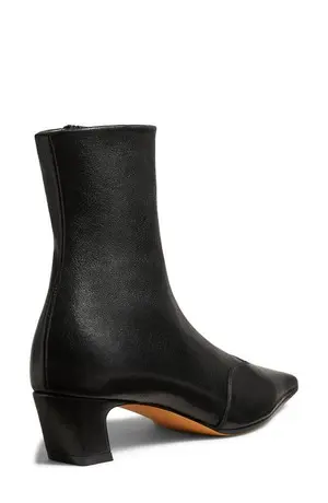 Khaite Nevada Square Toe Bootie - Black