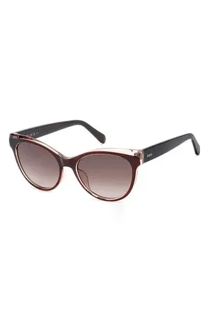 Fossil 53mm Cat Eye Sunglasses - Brown