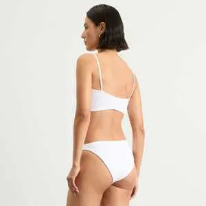 Hunza G Mistry Crinkle Bikini With Pearly Hoop