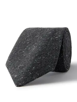Canali 8cm Silk-herringbone Tie - Gray