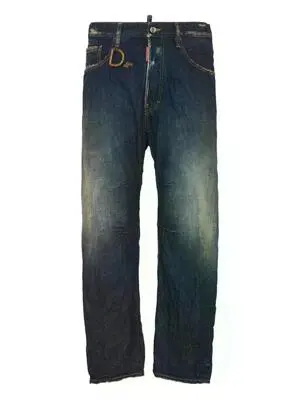 Dsquared2 Indigo Straight Leg Jeans