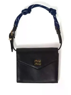 Miu Miu Leather Wallet - Black