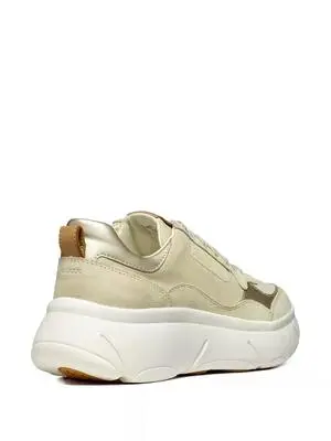 Geox Perforated Suede Leather Sneakers