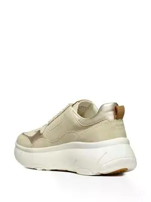 Geox Perforated Suede Leather Sneakers