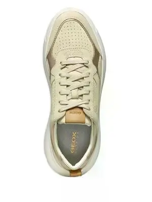 Geox Perforated Suede Leather Sneakers